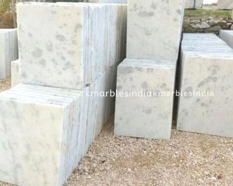 Buy Vanni Spotted White Marble Tile Online | Rk Marble India
