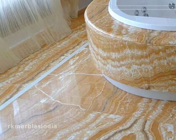 Orange Onyx Marble Slab Supplier - RK Marbles India